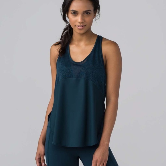 lululemon athletica | Tops | Lululemon Blue Twist And Train Tank | Poshmark